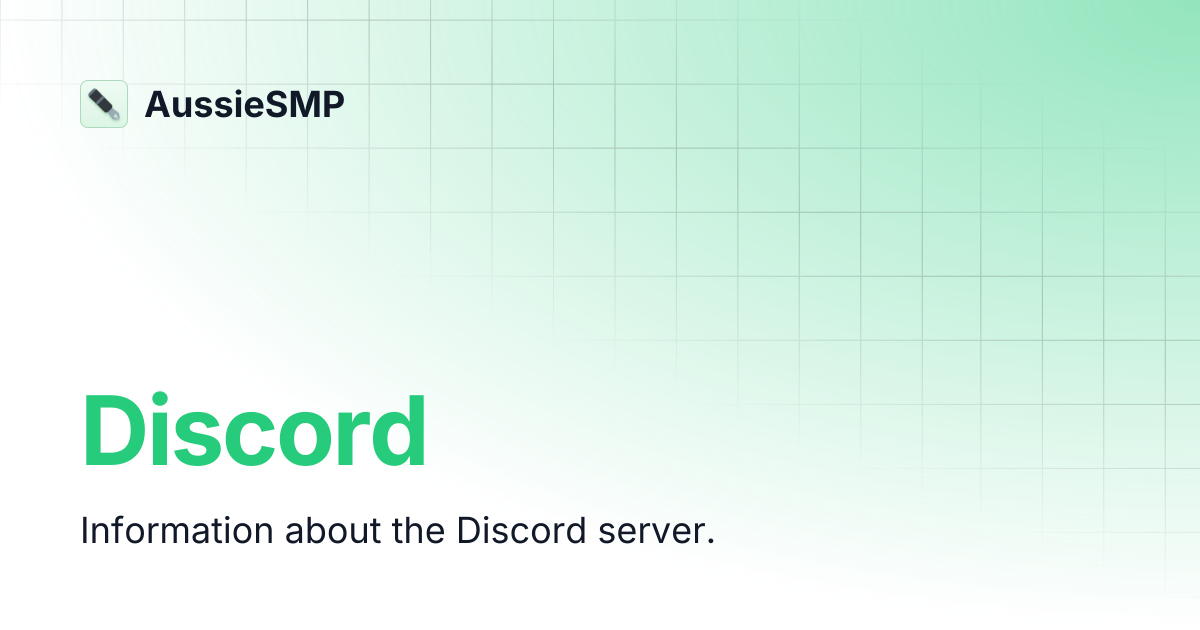 Discord | AussieSMP